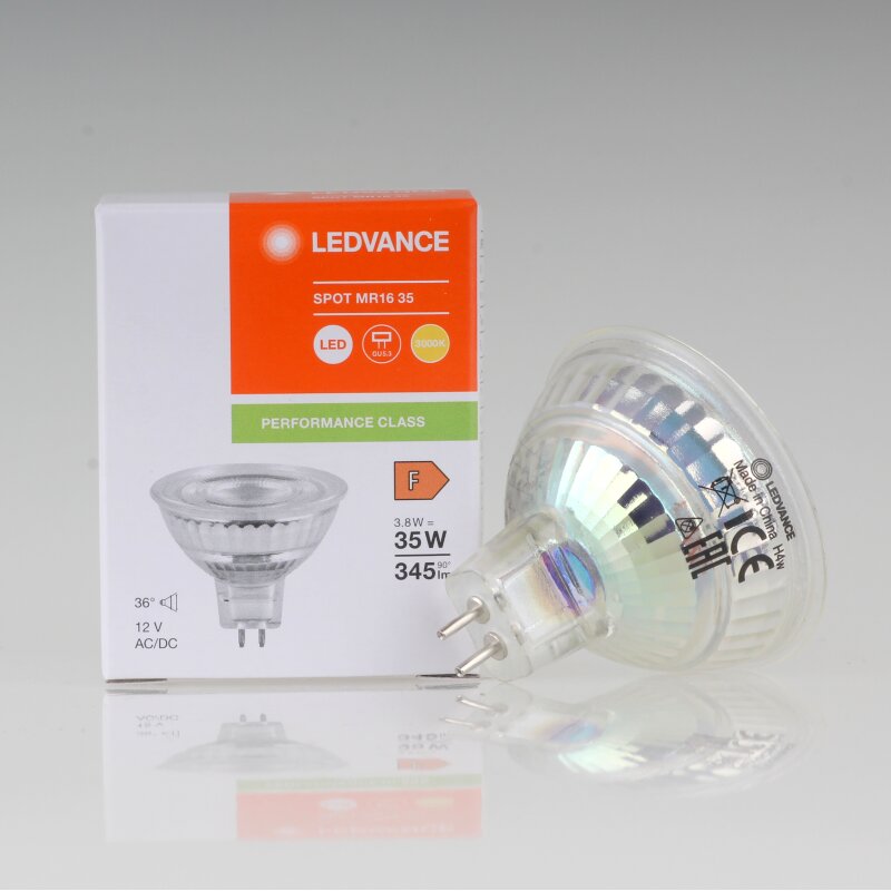 LEDVANCE GU5.3 MR16 LED 3.8W = 35W 12V 3000K 350lm Reflektor kaufen